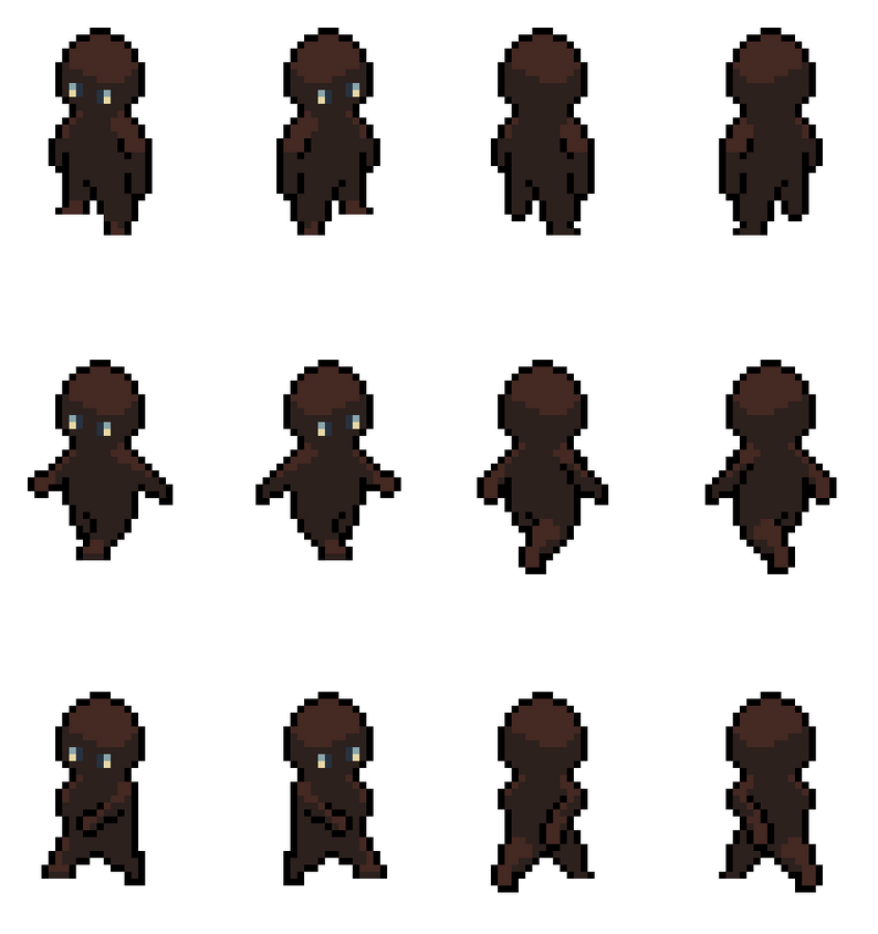 isometric tactical base character sprite by KeySataniel