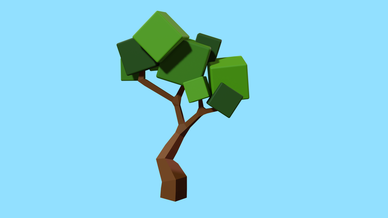 Low Poly Stylised Tree Pack by LowPolyAssets