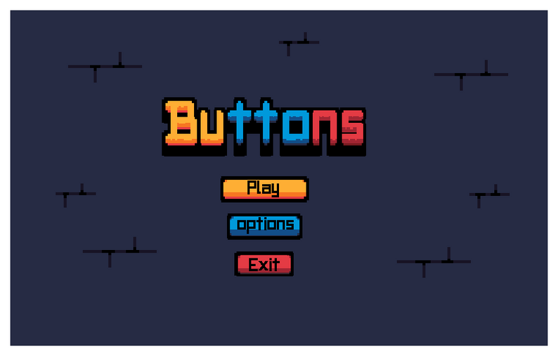 UI Buttons & Scrolling bars Pixel art by Gowl