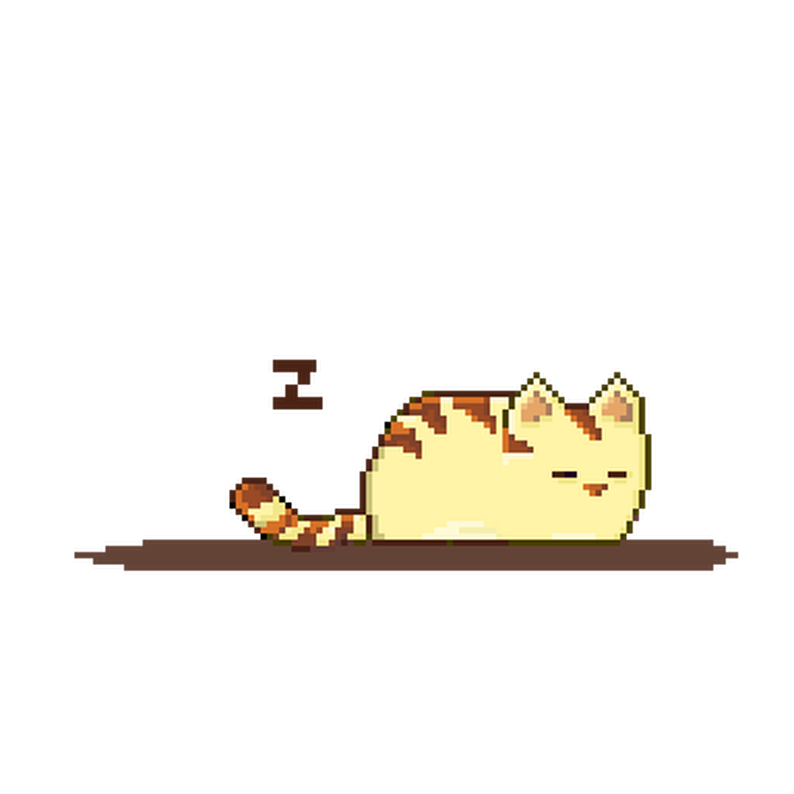 Fat cat set - pixel art spritesheets by MariaParraGames