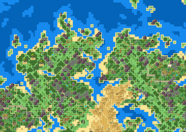 RPG Maker Overworld Sample Maps by LadyLuck RPG Maker Overworld Sample Maps by LadyLuck