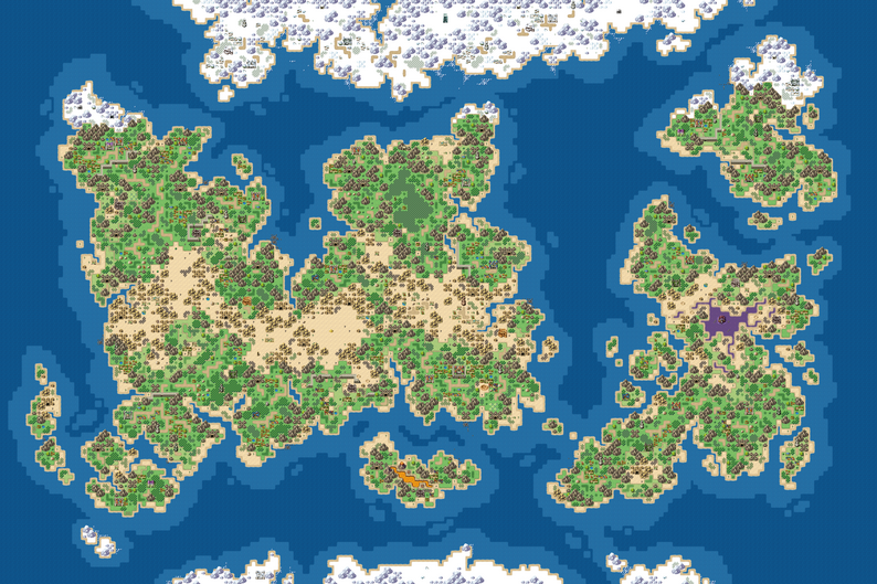 RPG Maker Overworld Sample Maps by LadyLuck RPG Maker Overworld Sample Maps by LadyLuck