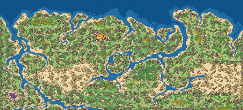 RPG Maker Overworld Sample Maps by LadyLuck RPG Maker Overworld Sample Maps by LadyLuck