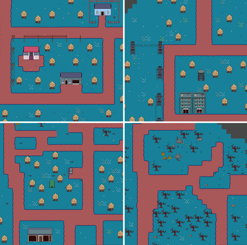 Pixel Top-Down Zombie Apocalyptic Package by NYKNCK