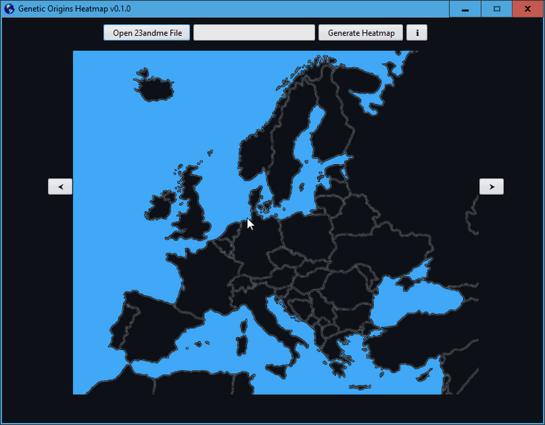 Genetic Origins Heatmap by Girkov Arpa