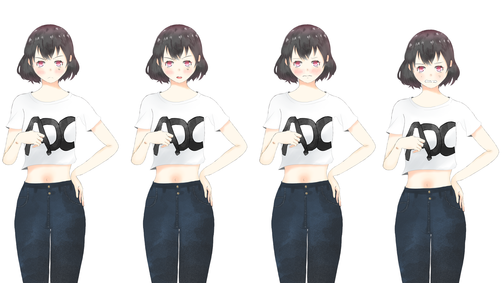 Free Character Sprite for Visual Novels (Nozomi) by Potat0Master