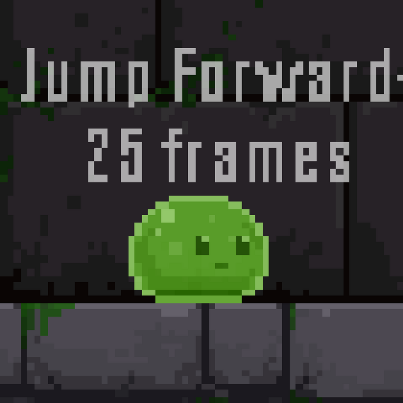 2D Slime Monster animated pixel art by InfectedTribe