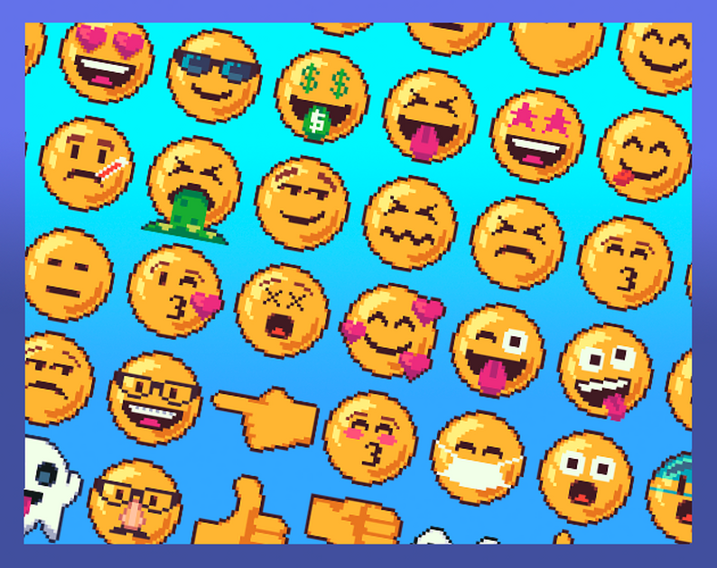 Pixel Emoji Collection Icon Pack 32x32 (90+ icons) by Kazzter