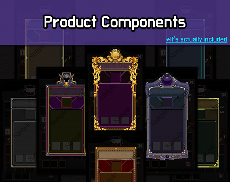 Pixel Fantasy GUI Card Pack by ReGenStudio