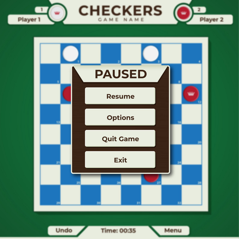 Checkers (Draughts) Complete Asset Pack by Royal Graphics Resources