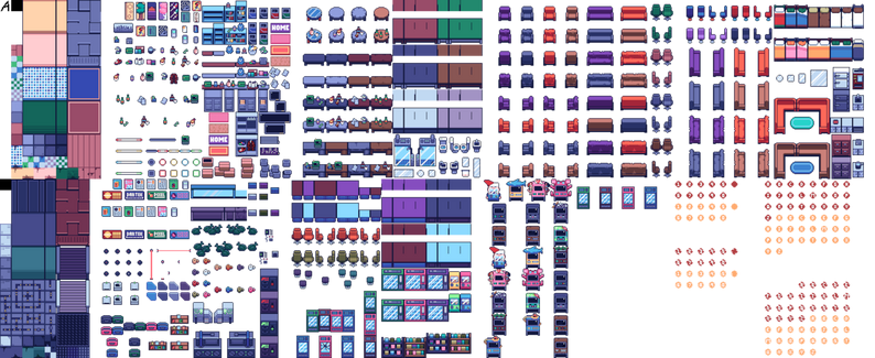 Retro Cybercity Apartments Tileset (REVAMPED) by everlyspixelsandpens