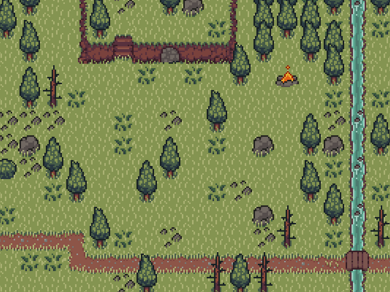 "Overworld Basics" Pixel Pack by Light-Up Warrior Games