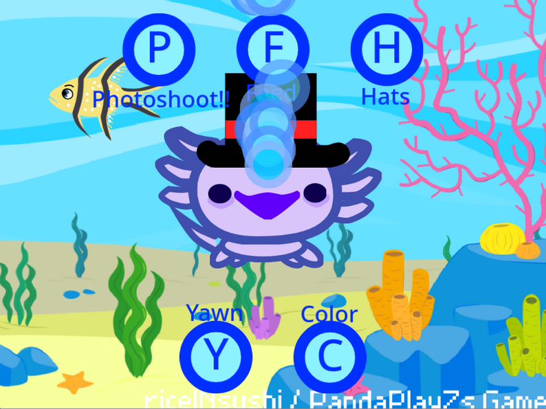 Pet Axolotl || Axolotl Simulation v2.2 by BritishPerson