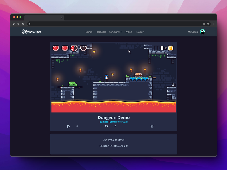 Flowlab Game Engine by grazer, Samuel Tomé