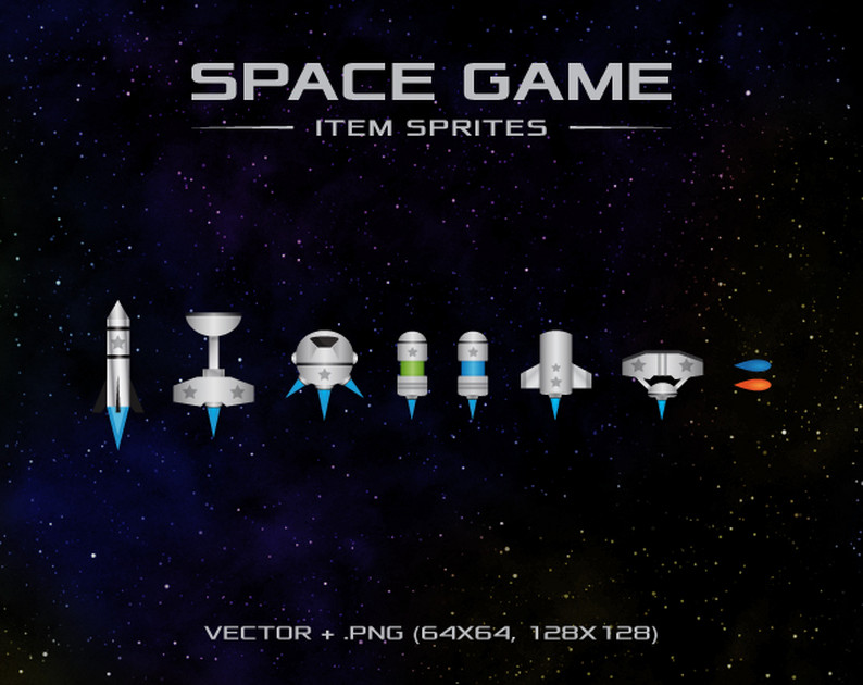 Space Game Assets by Royal Graphics Resources
