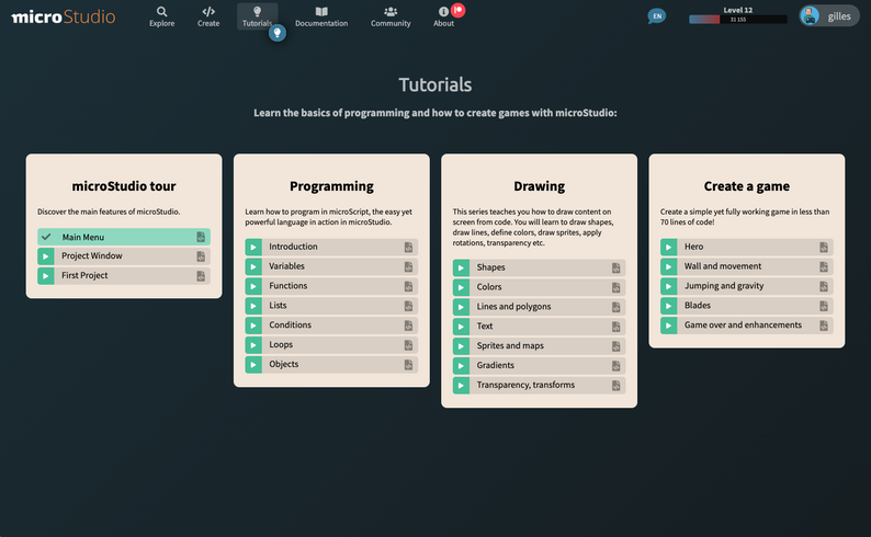 microStudio by microStudio