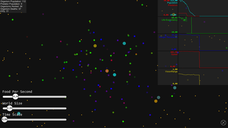 Ecosystem Simulation by Lluís Vinent