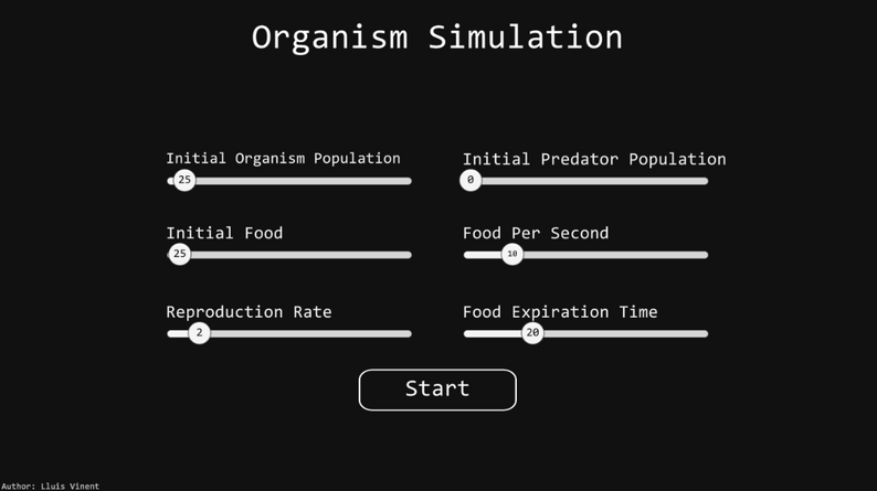 Ecosystem Simulation by Lluís Vinent