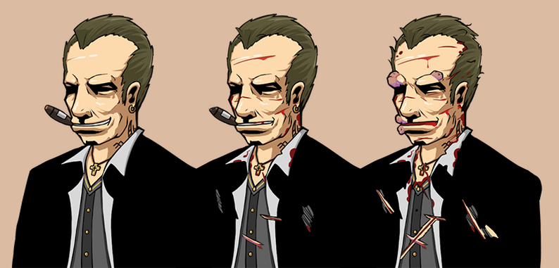 Criminal Syndicate Male Character Sprite For VN by LordOfAzrael