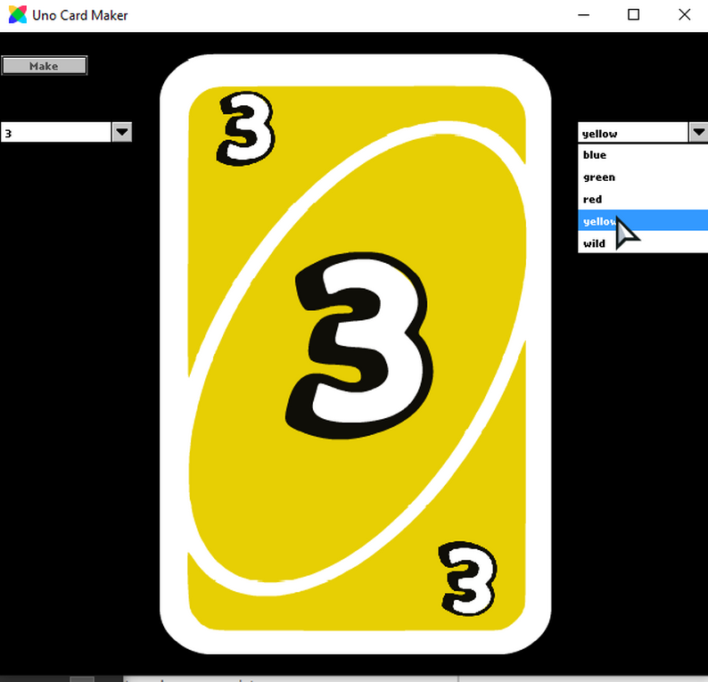 Uno Card Maker by SwiftRasin