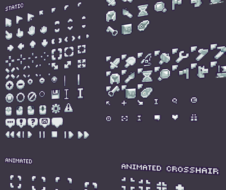 Cursors and Pointers | GUI Pack by Notokapixel