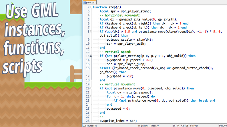 Apollo - Use Lua in GameMaker games by YellowAfterlife