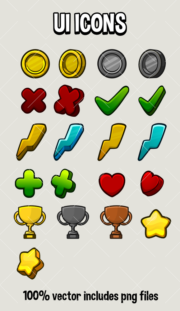 Ui Icons By Robert Brooks - Gamedeveloperstudio.com