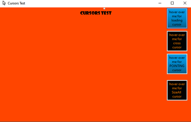Cursors Test (early access) by MyGameIsAGame