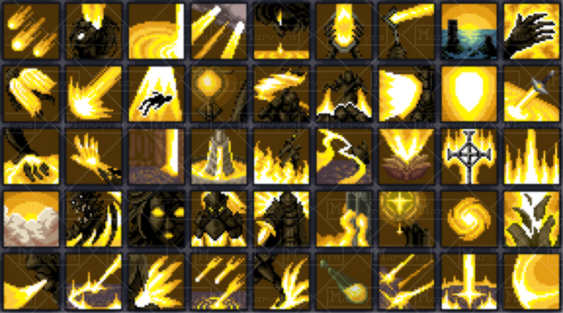 Unique Fantasy Light Magic Icons [32x32] by Marvyra