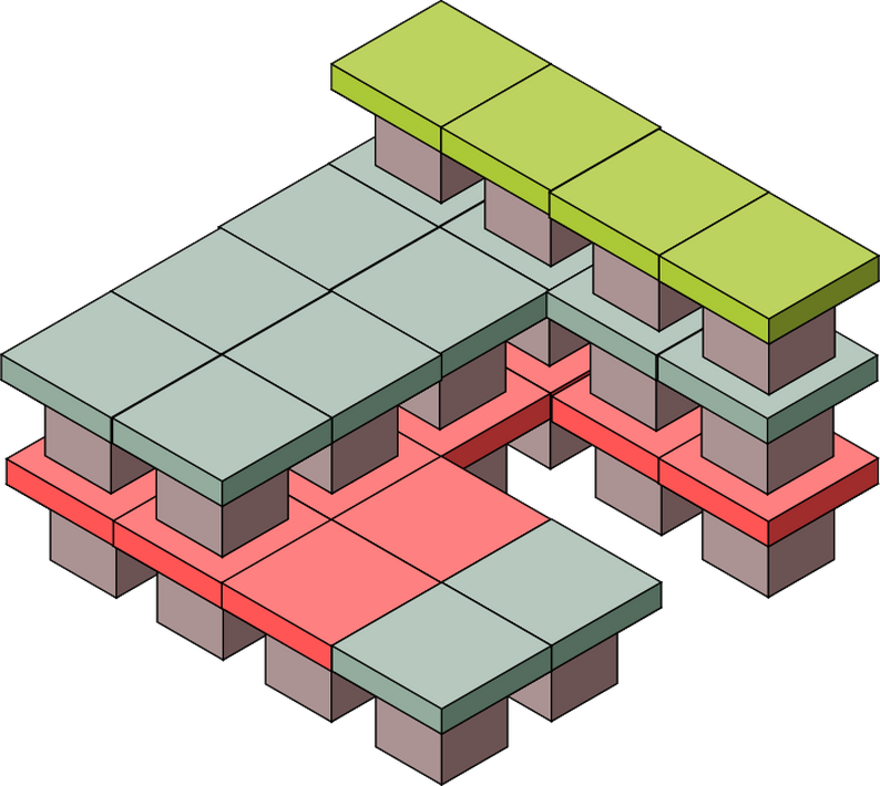 Isometric stack blocks pack by Four Winged Studio