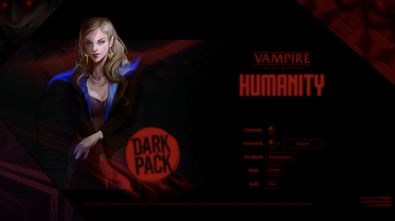 VtM - Humanity (2022) by Kajan Collaboration, Darklisez(Liliia Sitailo ...