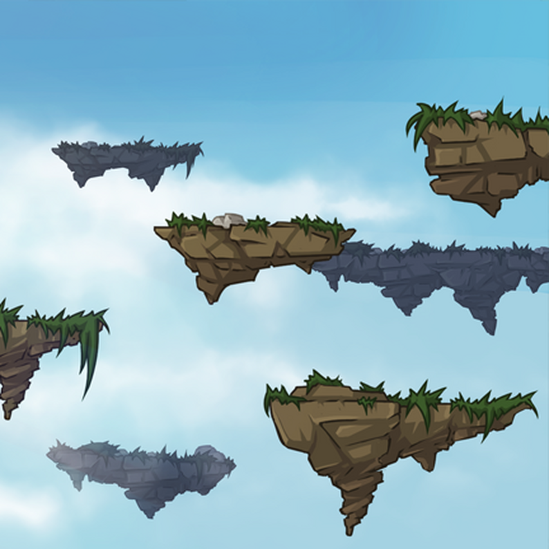 Levitating Hand-Drawn Platforms by Fantazmo Art