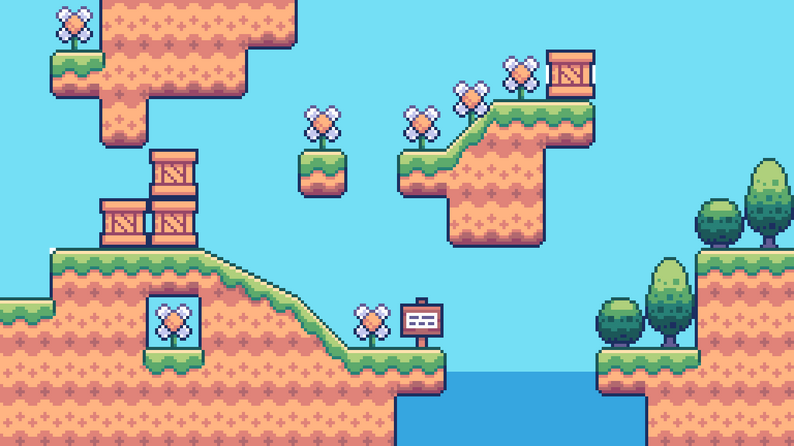 Dirt & Grass 2D Platform Tileset by AxulArt