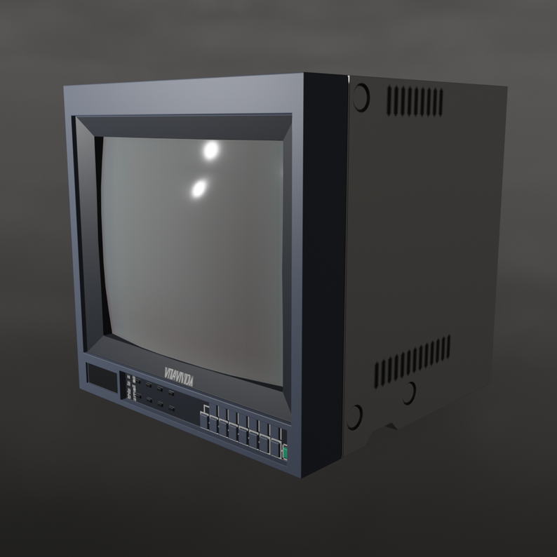 CRT Model and Example Project Godot 3.4 by Chafmere