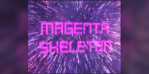 Magenta Skeleton by davidgrenzowski