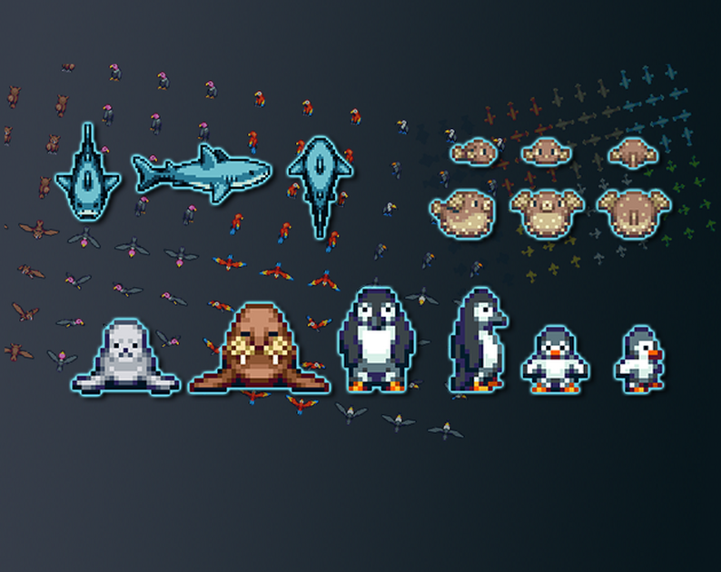 Animals Sprite Pack 2 by finalbossblues
