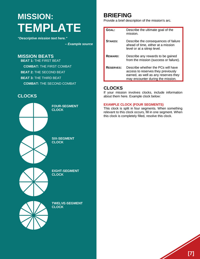 Lancer RPG Template by Valkyrion