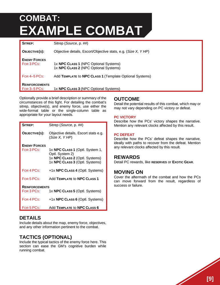 Lancer RPG Template by Valkyrion