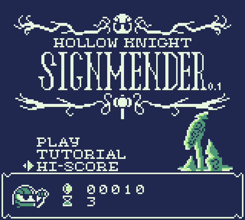 Hollow Knight Sign Mender by Elvies