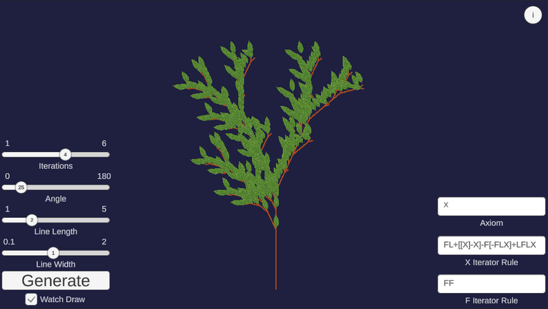 Interactive Procedural Trees by Gogodinosaur