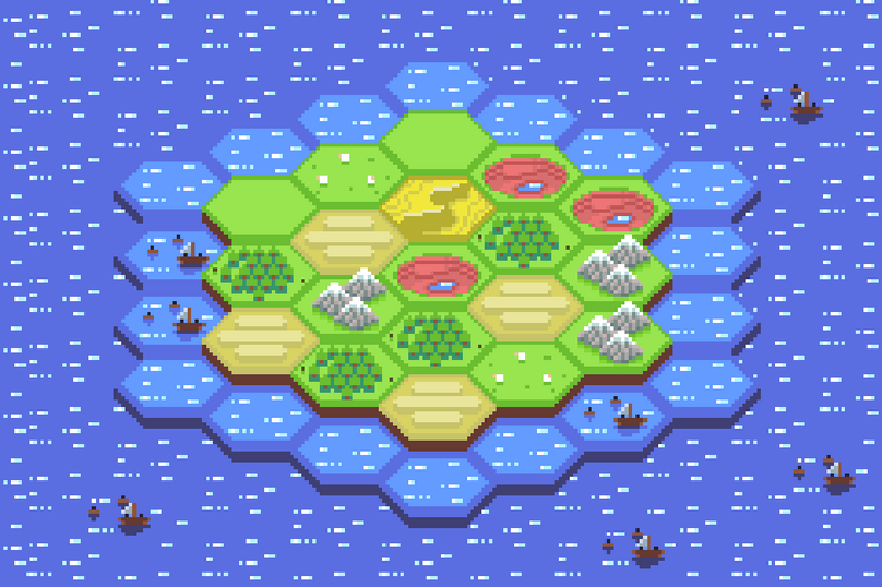 Catan Like Hex Tiles by SkullReaper