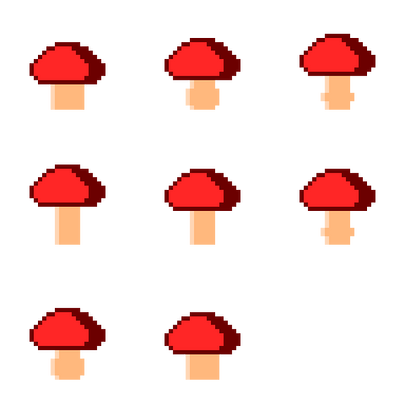 Free Animated Mushroom Sprite Assets by unbreaded