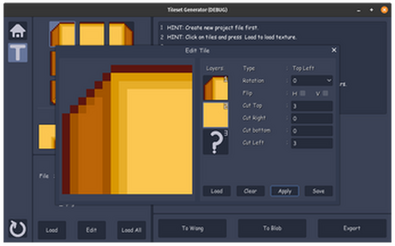 Tileset generator : Godot Source Code by Yusa Studios