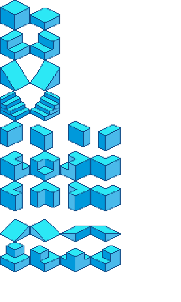 Isometric Tileset Template by Yashe