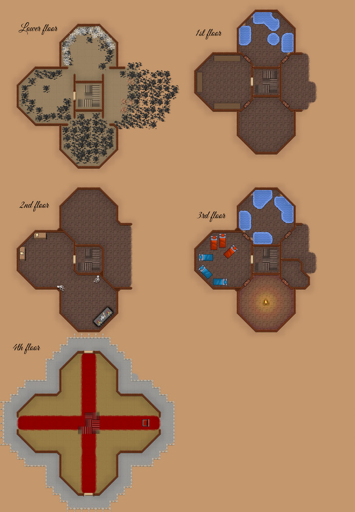 The Fallen Fortress map by Luis Lasbelin