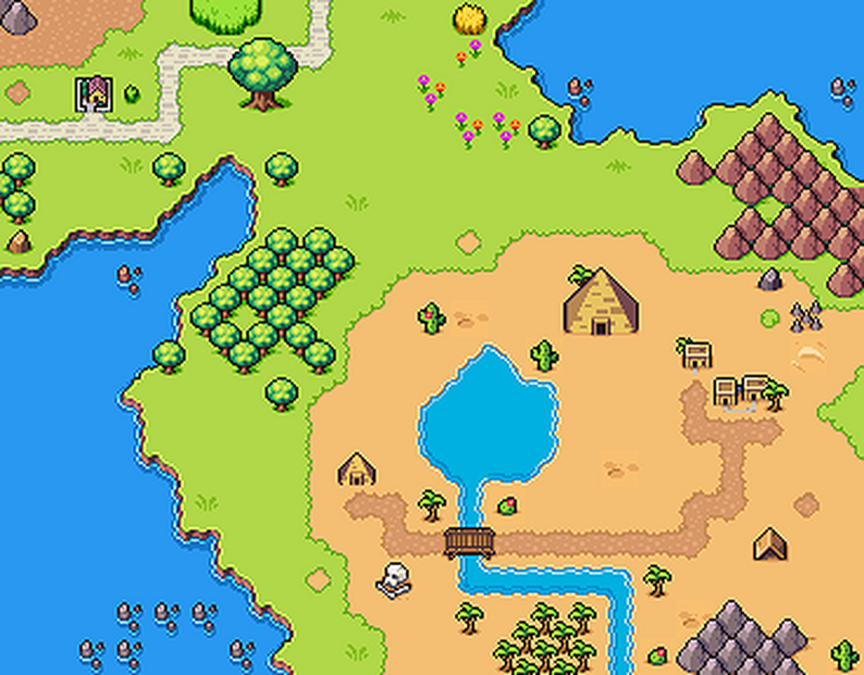 World Map Tiles [16x16] by MalibuDarby