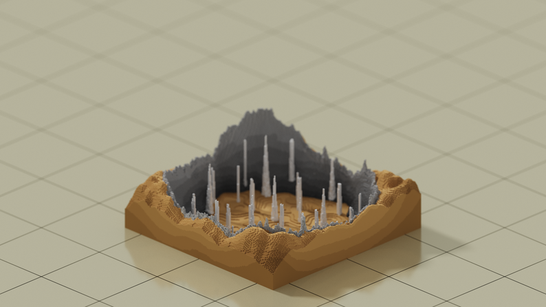 [FREE] Realistic Bonepit in MagicaVoxel by Mango Voxel