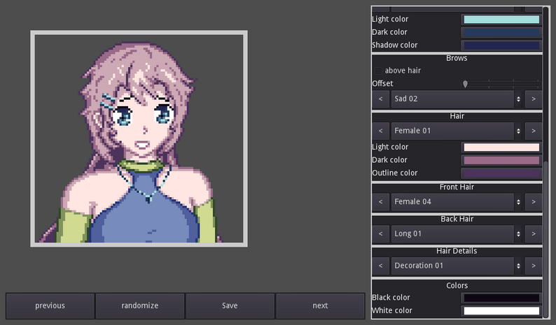 Pixel Art Portrait Generator by Viktor