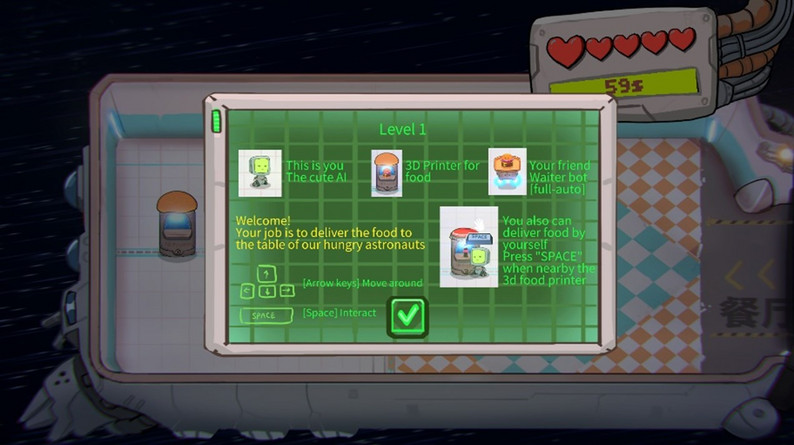 Vintage SPACE Restaurant with AI by DGSpitzer, vivyhasadream