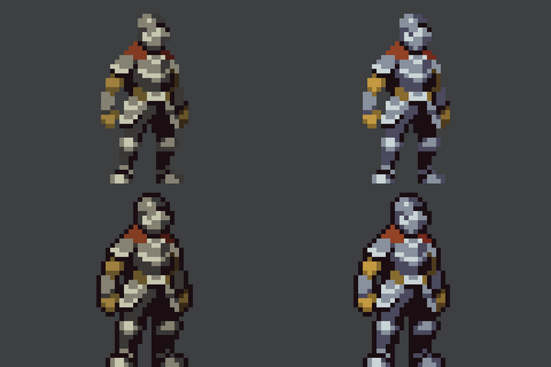 Fantasy Knight - Free Pixelart Animated Character by aamatniekss